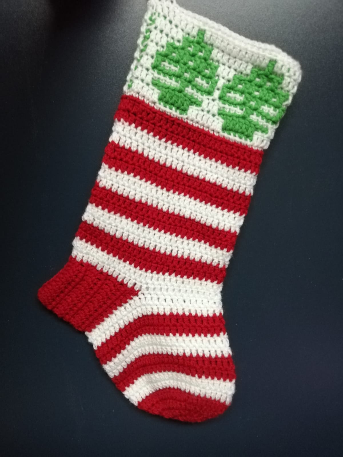 Christmas Tree Stocking - Cindy's Crochet Designs